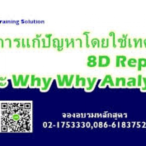 การแก้ปัญหาด้วยหลัก 8D Report and Why-Why Analysis Technique | seminardd.com